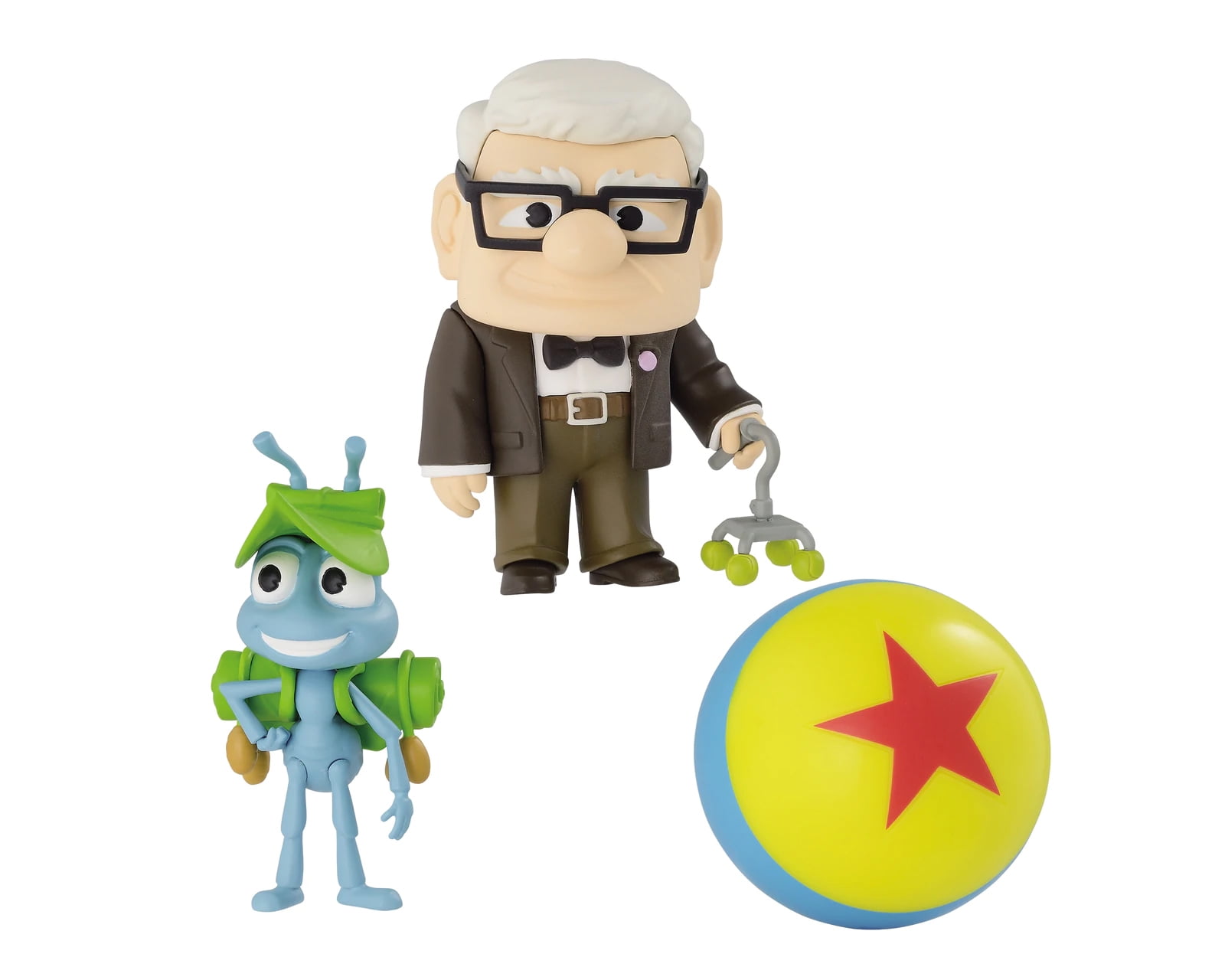Pack 3 Figuras Carl Fredricksen Flik Y Luxo Banpresto PVC 6.10 cm ...