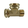 3/4Inch Garden Hose Connector Brass Water Hose Splitters T Joint Garden ...