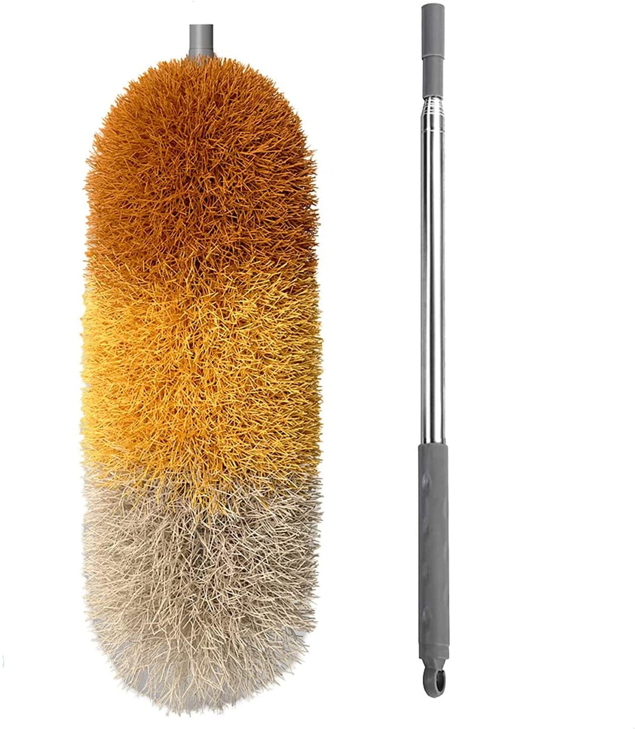 Feather Duster Telescopic Washable, Telescopic Handle Microfiber Dust ...