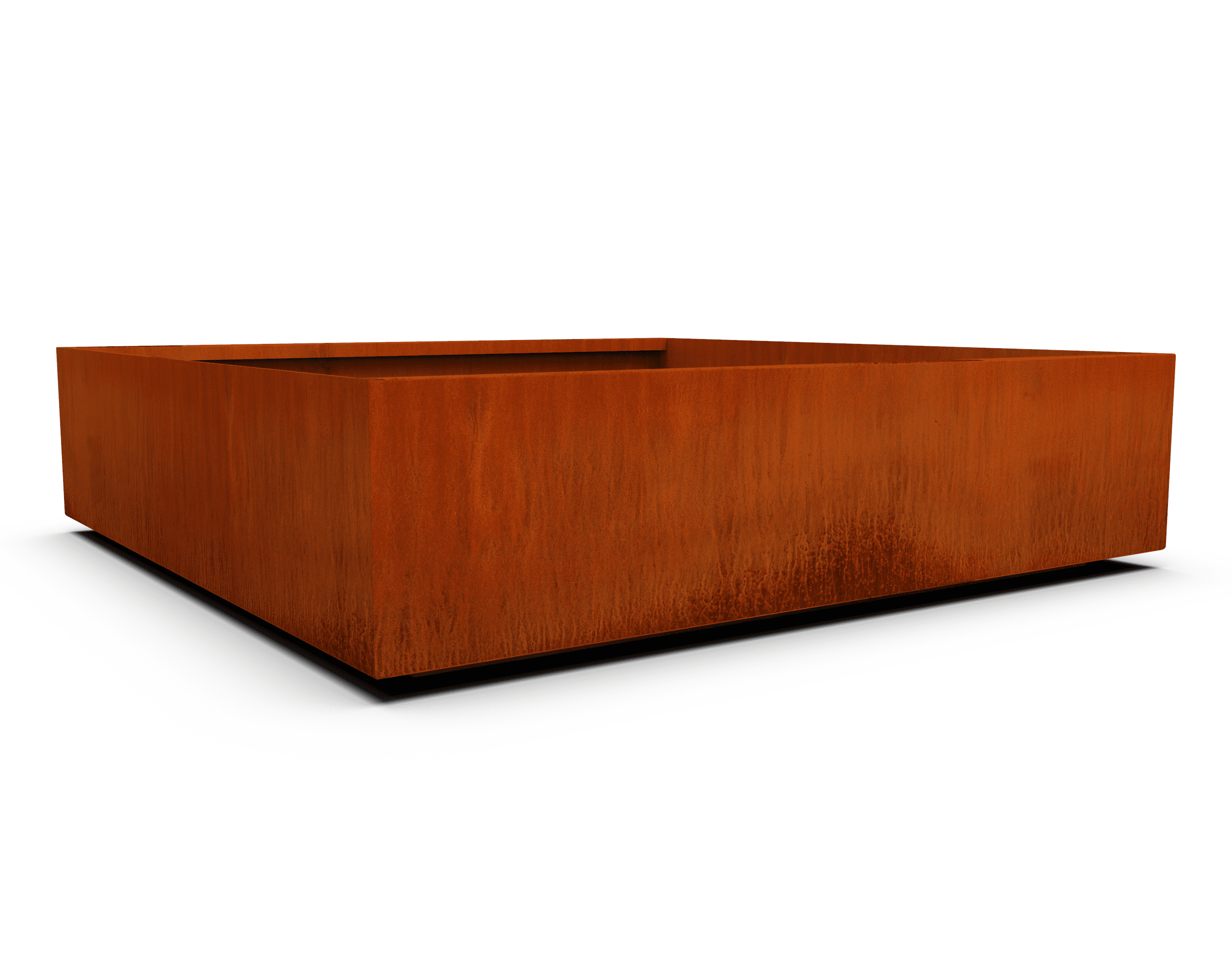 PLANTERCRAFT Corten Steel metal planter box, Square & Cube sizes ...