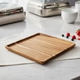 JWQFBC Acacia Wood Serving Plate Versatile Square Wooden Tray Smooth ...