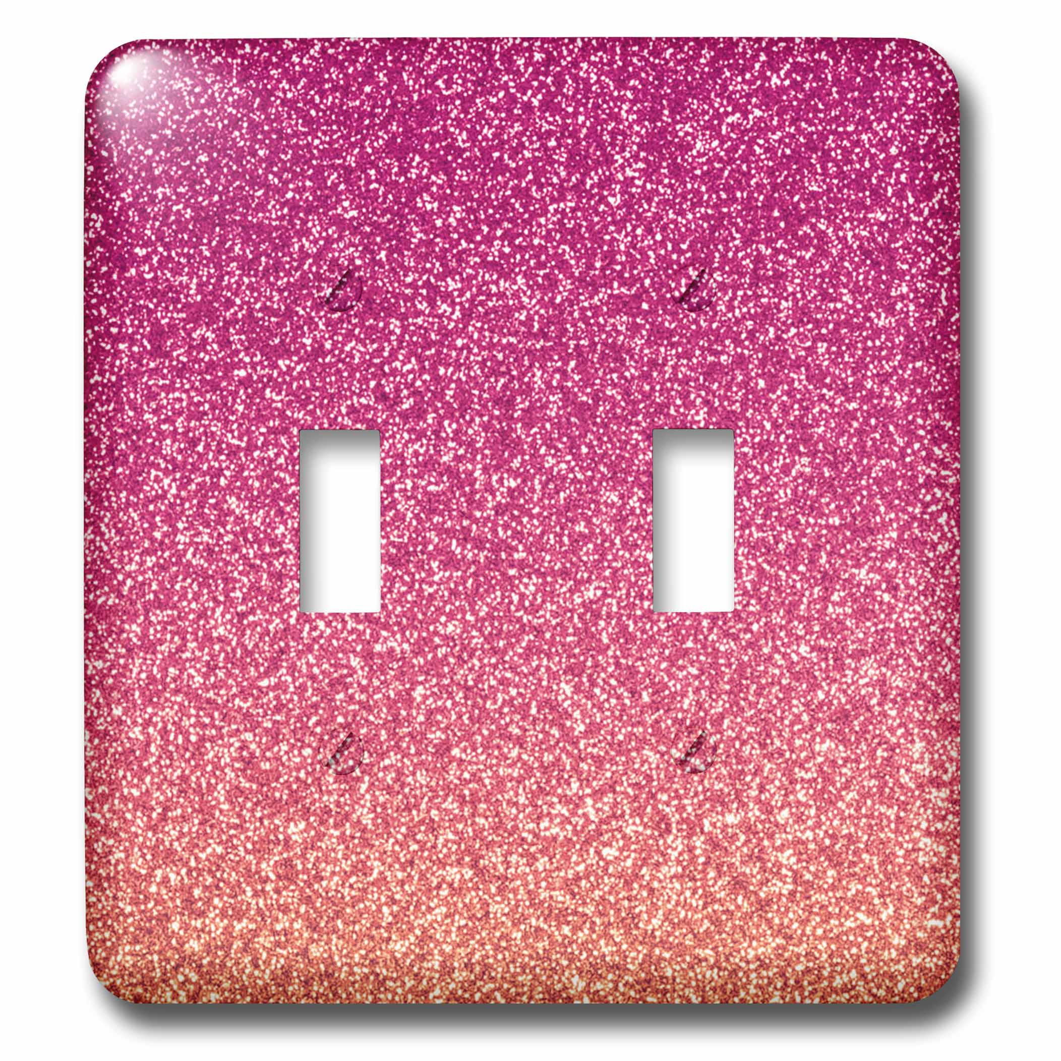 3dRose Bright Pink To Light Pink Faux Digitally Printed Pink Glitter ...