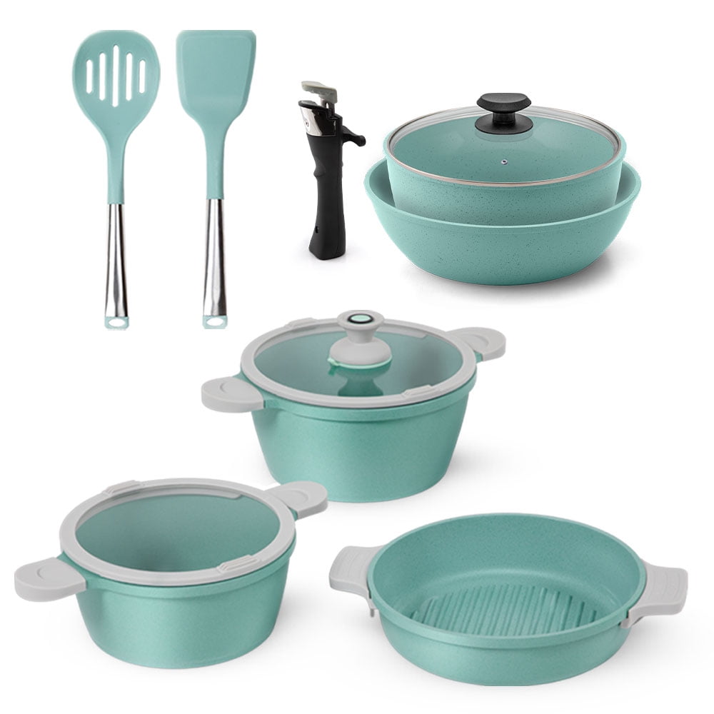 Batería de cocina Jade POP Smart con utensilios 13 piezas | Bodega ...