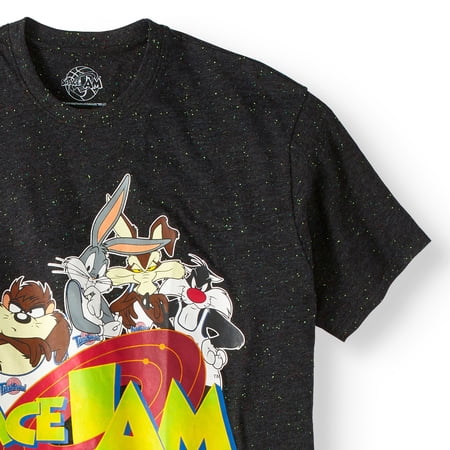 Nickelodeon - Nickelodeon Space Jam Black Tee 2x - Walmart.com ...