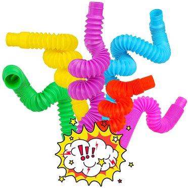 Mr. Pen Pop Tubes Sensory Toys 6 Pack, Large Fidget Tubes for Stress ...