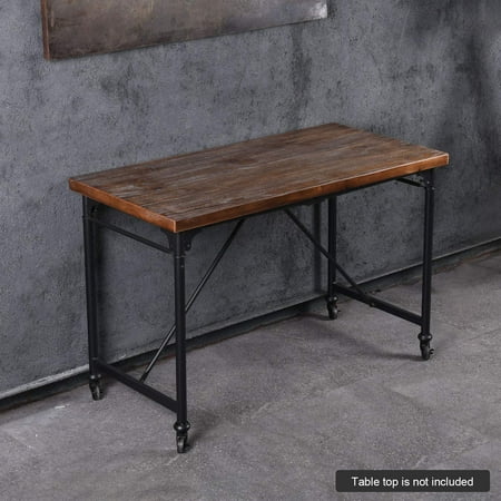 Industrial Iron Console Table Easy Assembly Industrial Style Metal ...