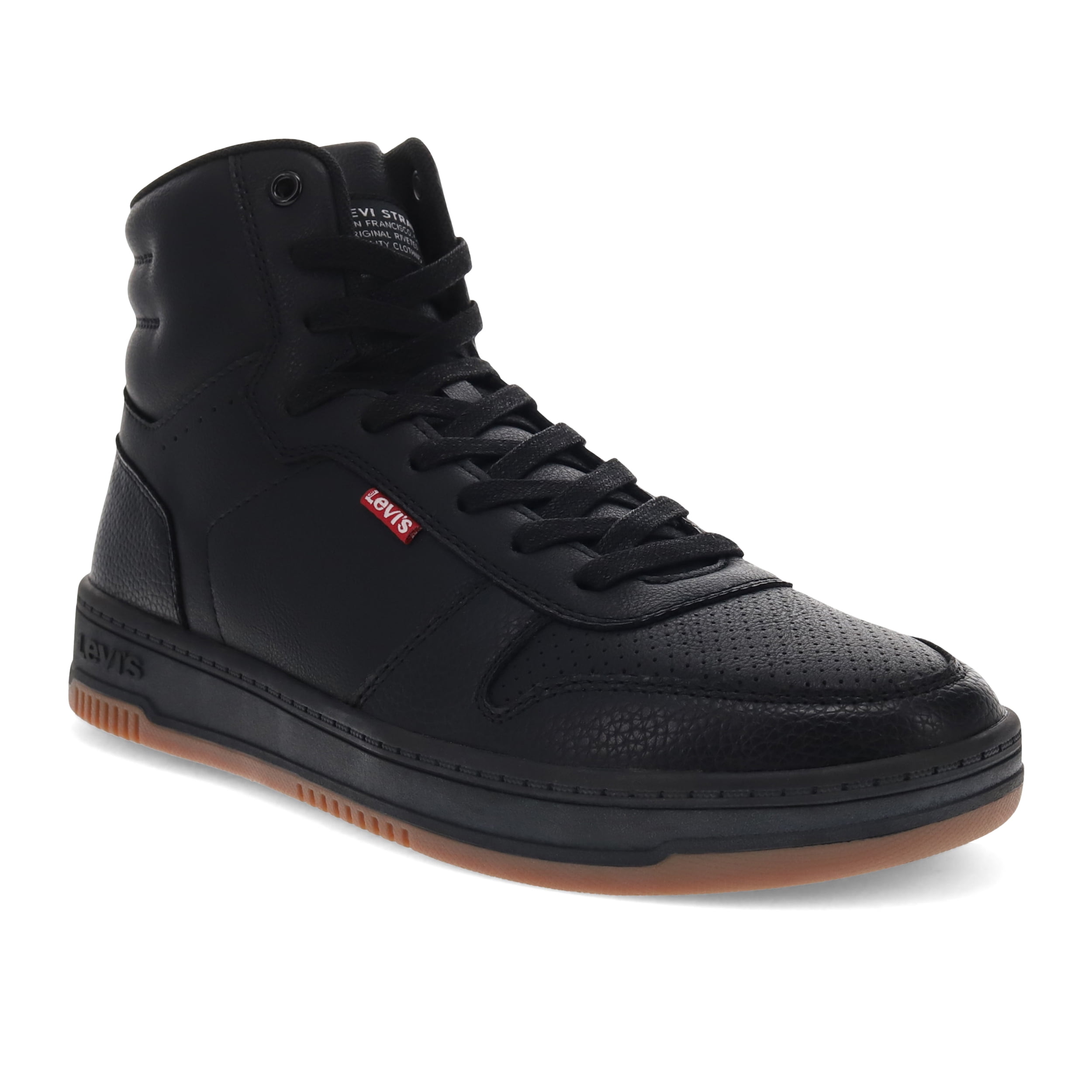 Levi's Mens Drive Hi Vegan Synthetic Leather Casual Hightop Sneaker ... Levi's Mens Drive Hi Vegan Synthetic Leather Casual Hightop Sneaker ...