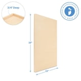 Birch Painting Panel 13 x 19 x 3/4-inch, Pack of 2 Wood Canvas Boards ...