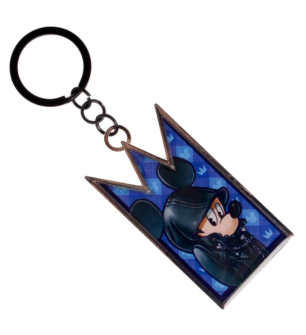 Disney Kingdom Hearts Keychain Silver Metal Mickey Mouse Knight Keyring ...