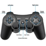 RetroFam 2 Pack PS3 Wireless Controller, Bluetooth Black, Ergonomic ...