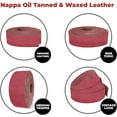 ELW 5-6 oz 2-2.4mm Nappa Oil Tanned & Waxy Finish Leather Belt Grade ...