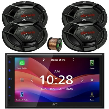 JVC KD-MR305BTS Marine MotorSports Digital Media Bluetooth USB AUX AM/FM Radio Receiver, 6x 3.5 ...