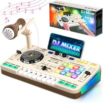 Carsky DJ Mixer Turntable Toy with Bluetooth, Lights & Mic – Music ...