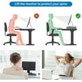 gianotter 2-Tier Metal Monitor Stand Riser, Office Desk Storage ...