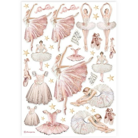 Stamperia Rice Paper Sheet A4-4 Cards, Alchemy - Walmart.com