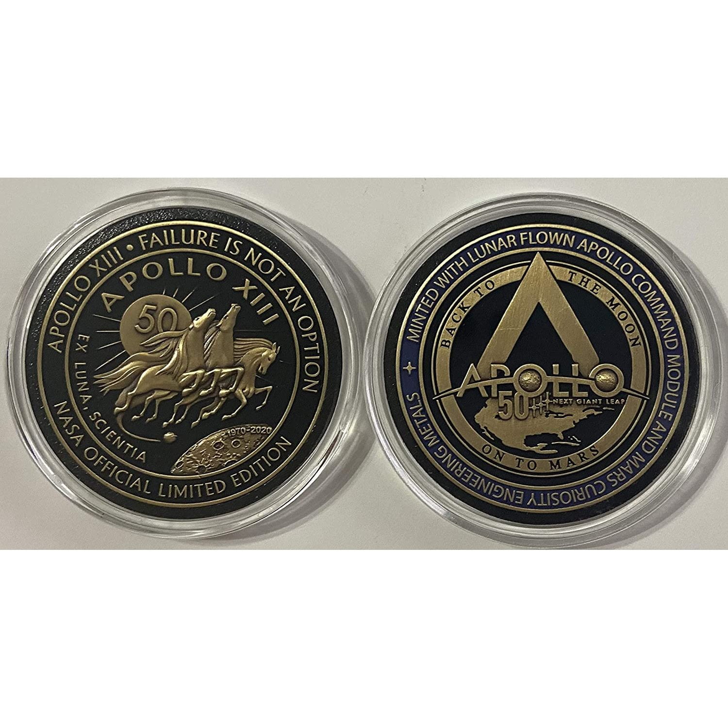 Apollo 13 Medallion 50th Anniversary Contains Flown Command Module ... Apollo 13 Medallion 50th Anniversary Contains Flown Command Module ...