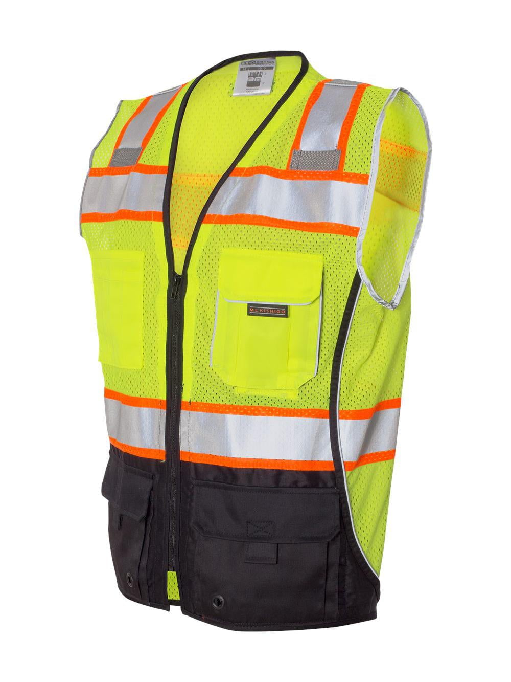 Kishigo Premium Black Series Black Bottom Class 2 Vest - Walmart.com