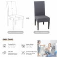 AUQ 2026 New 2Pcs Chair Seat Covers High Elasticity Design Chair Covers ...