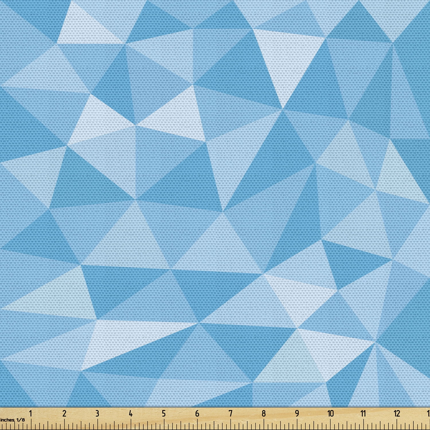 Polygons Fabric by the Yard, Repeating Geometric Mosaic Design Pattern ...