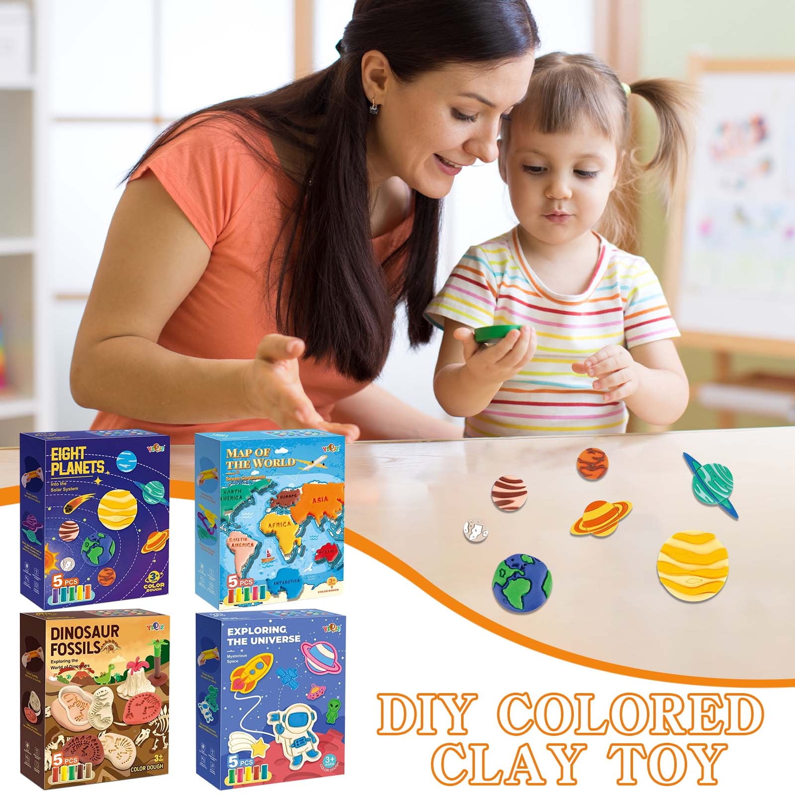 Click here for Savings Oefntac Toys Colorful Dough Set For Kids 3... prices