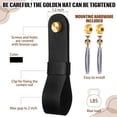 6 Pcs Leather Curtain Rod Holders PU Leather Curtain Rod Bracket ...