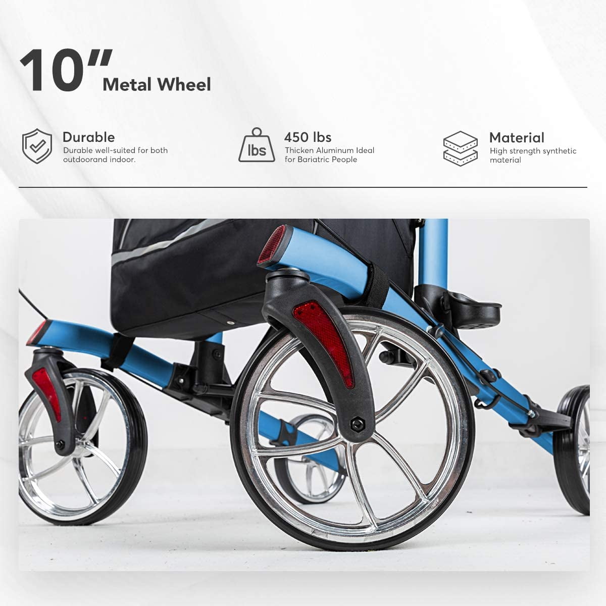 Buy OasisSpace Heavy Duty Rollator Walker -Stand-Up Rollator Walker ... Buy OasisSpace Heavy Duty Rollator Walker -Stand-Up Rollator Walker ...