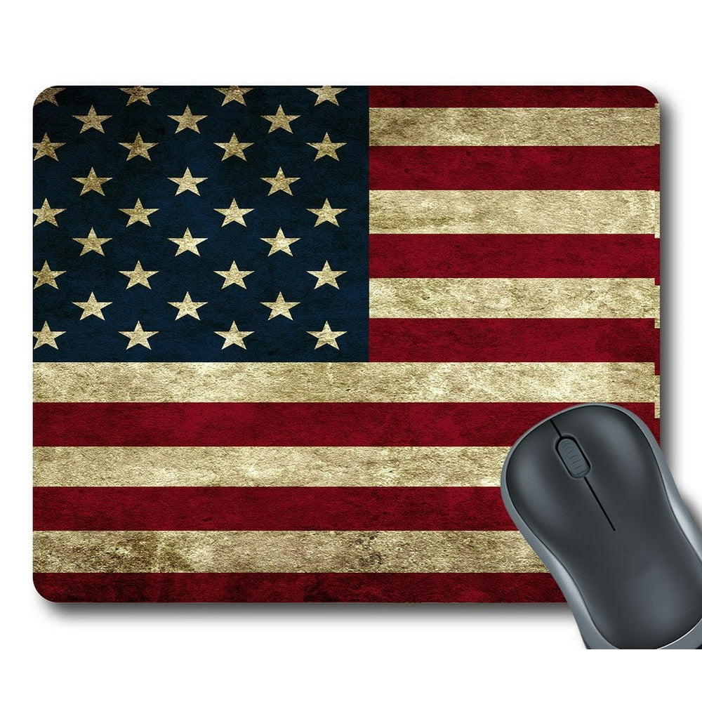 GCKG American Flag Mouse Pad Personalized Unique Rectangle Gaming ...