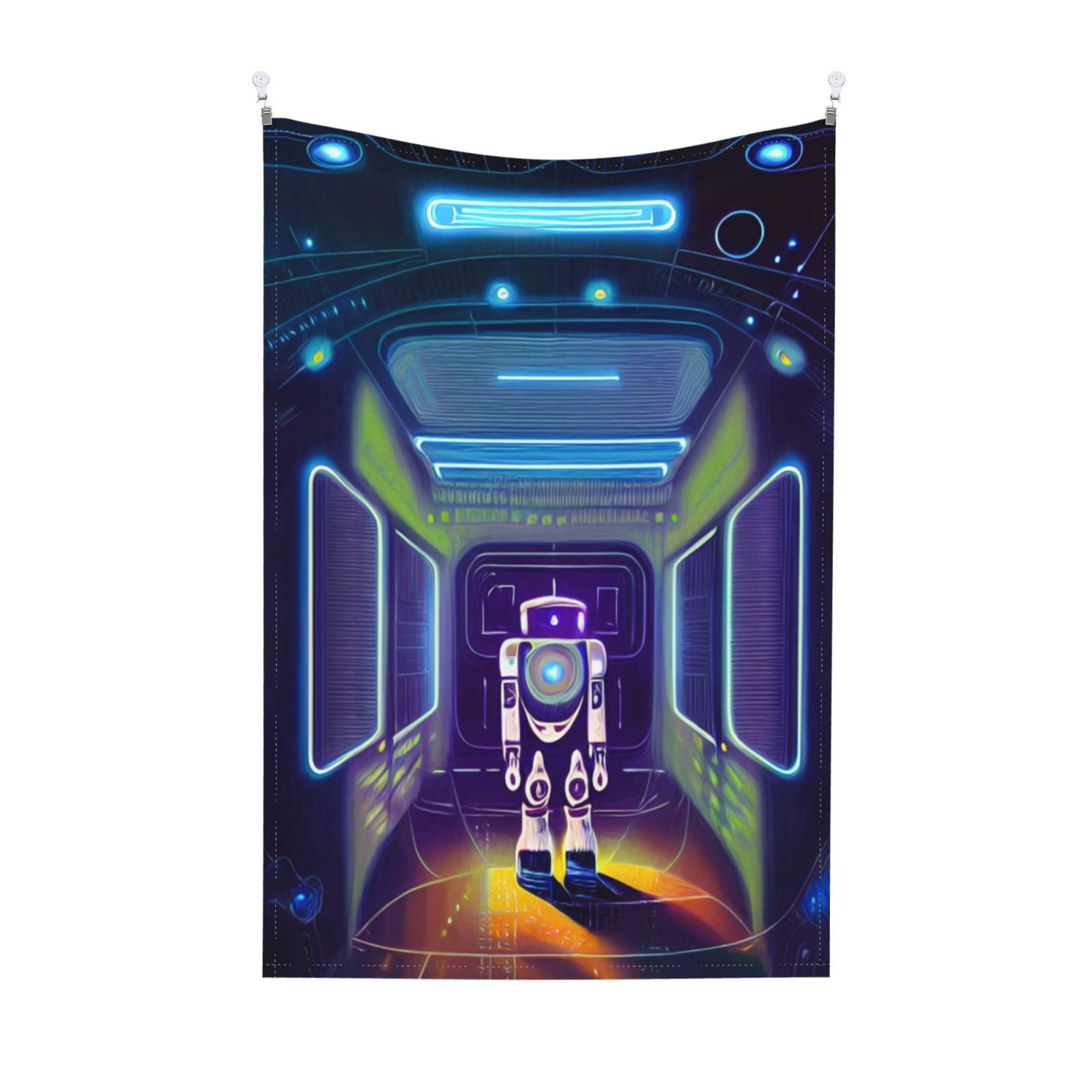 Future Ship Alien Tapestry, Fantasy Wall Tapestry Decor Home Decor ...