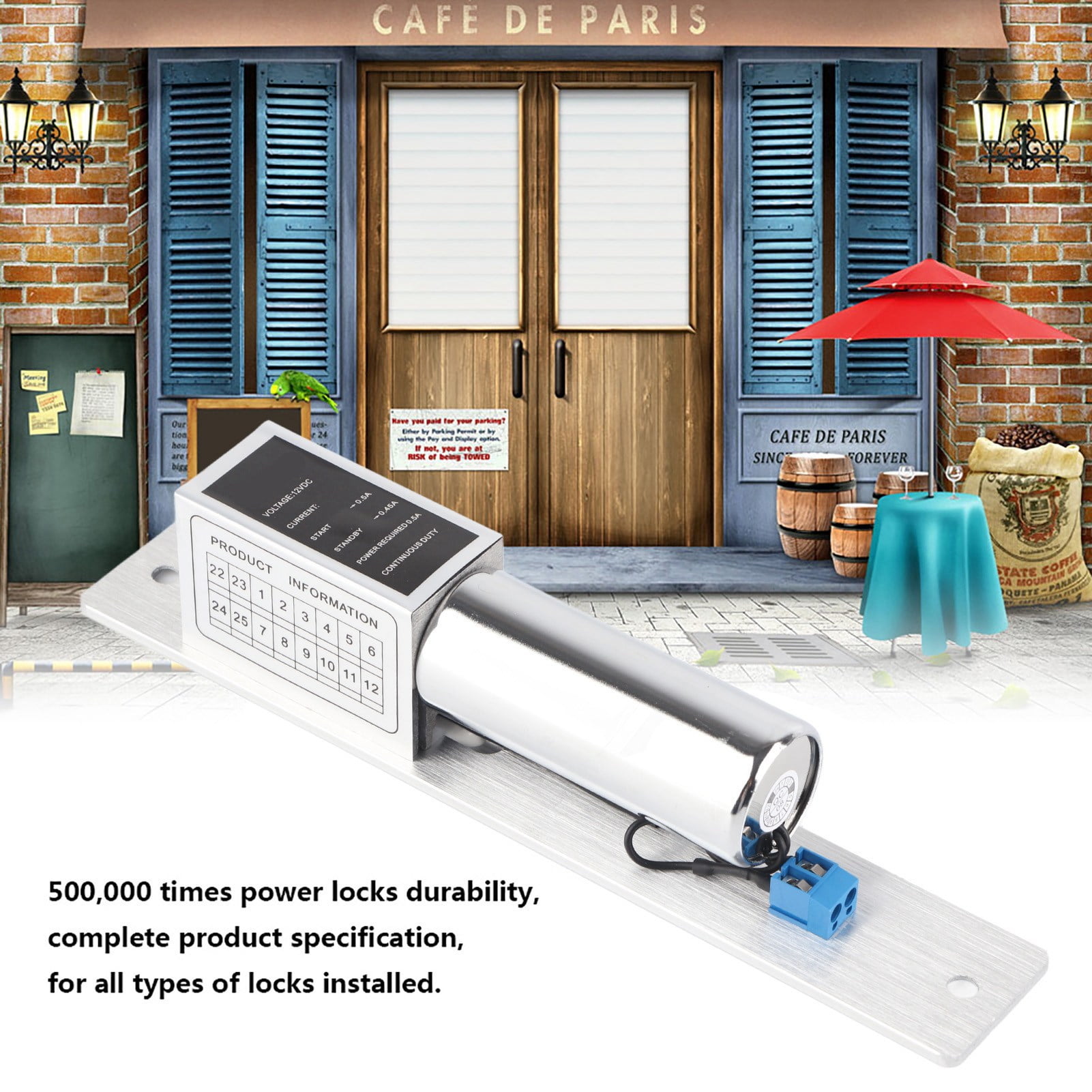 Cerradura eléctrica EL-2LC DC 12V embutir puerta automática inducción | Bodega Aurrera en línea