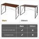 Gymax Folding Computer Desk Writing Study Desk Home Office w/ 6 Hooks ...