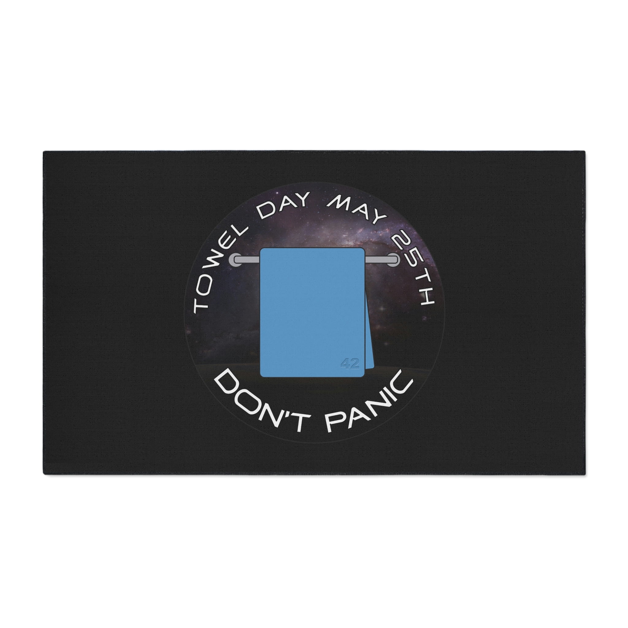 Towel Day - Don't Panic Heavy Duty Floor Mat - Walmart.com
