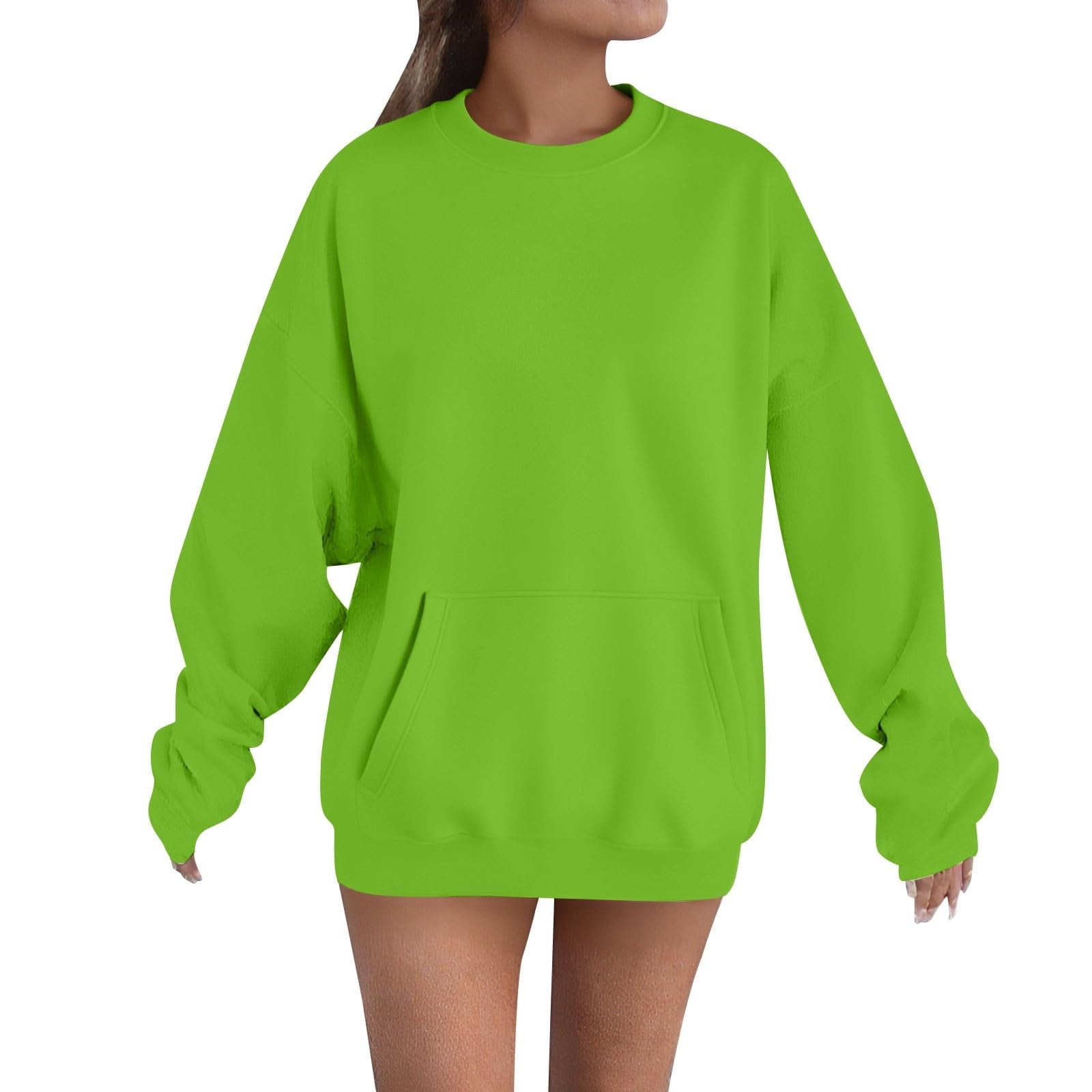 Click here for Lenpel Oversized Sweatshirt For Women Casual Loose... prices