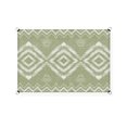 Art Country Sun Shade Sail 12'X16' Retro Sage Green Geometric Chevron ...