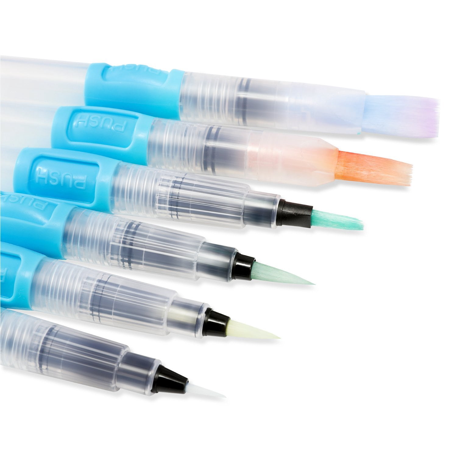 Water Brush Pens Magicfly Arts Watercolor Brush 6 Pcs Assorted Brush