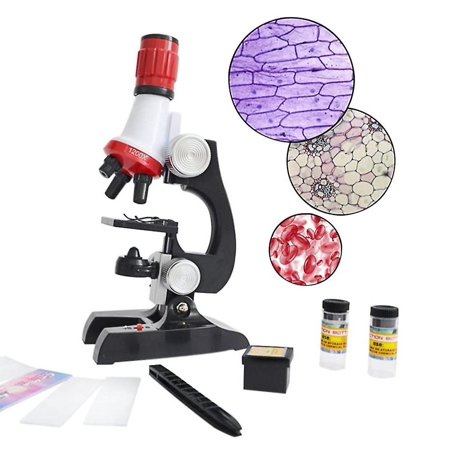 Student Science Microscope Kit 1200x Zoom Beginner Microscope With LED ...