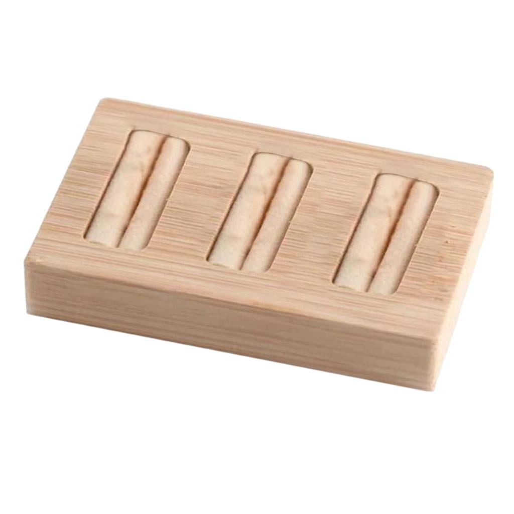 Jewelry Display Organizer Tray Holder Storage Box Case with 3 Slot ...