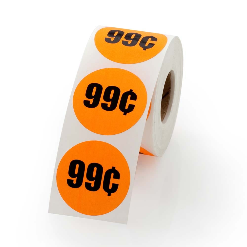 99 Cents Price Stickers 1.5" - Walmart.com