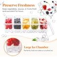 Lifewit 4 Pack Ice Chilled Condiment Caddy with 5 Containers(2.5 cup ...
