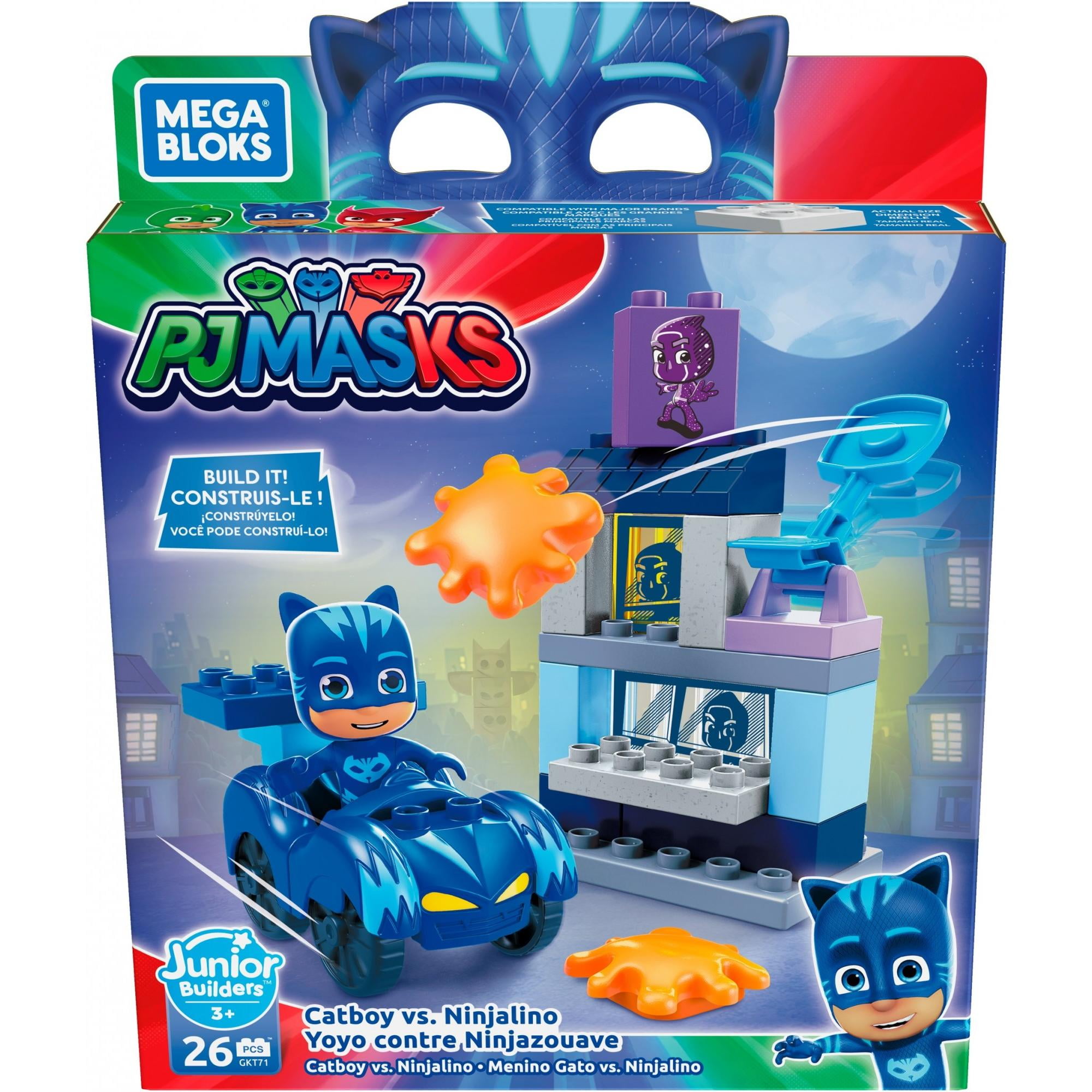 Mega Bloks PJ Masks Figures and Vehicle Collection (Styles May Vary ...