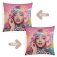 20"x20" Pillows Rainbow And Stars Art Girl Modern Pillow Cover ...