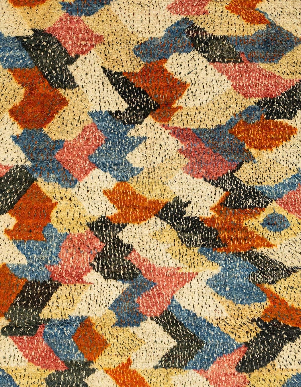 Ahgly Company Machine Washable Indoor Rectangle Abstract Metallic Gold ...