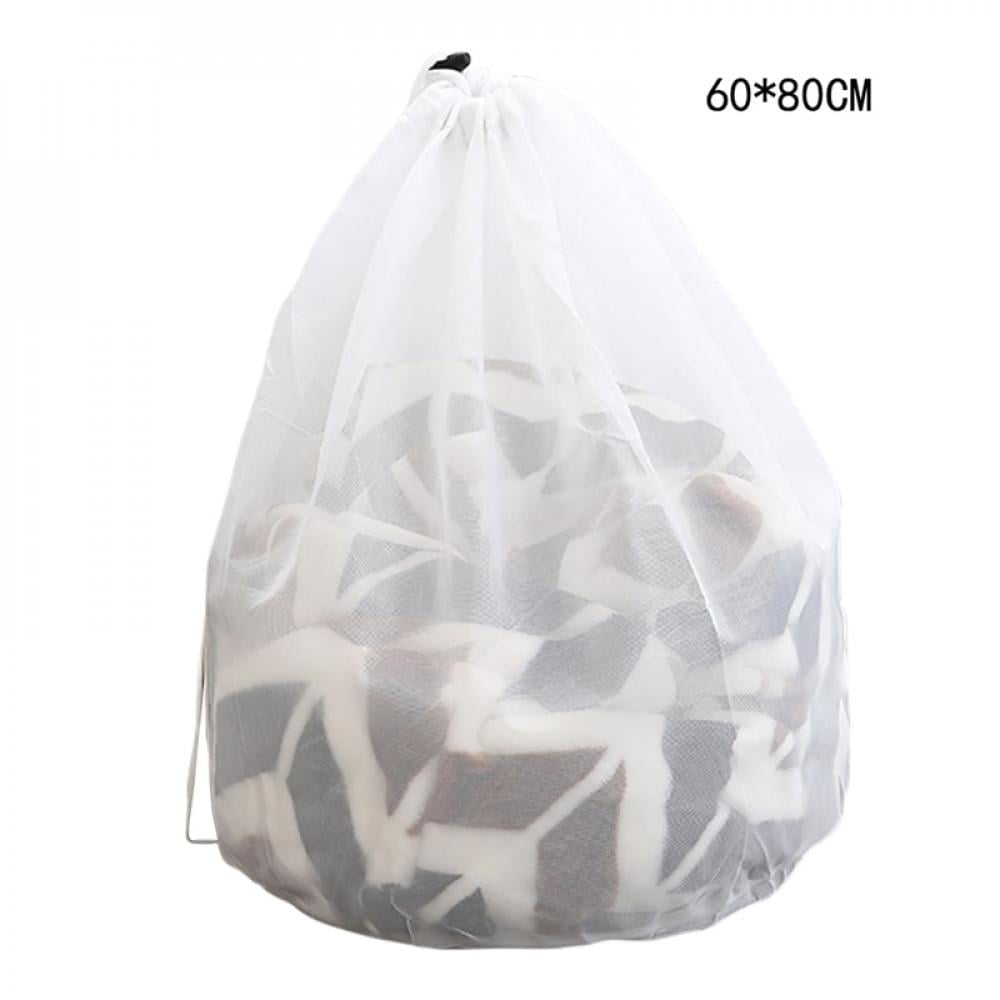 Large Net Bags Durable Fine Mesh Laundry Bag Lockable Drawstring for ...