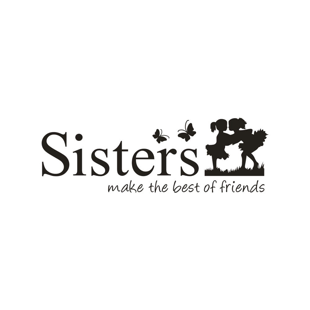 Click here for Openpig Sisters Make The Best Friends Wall Decal W... prices