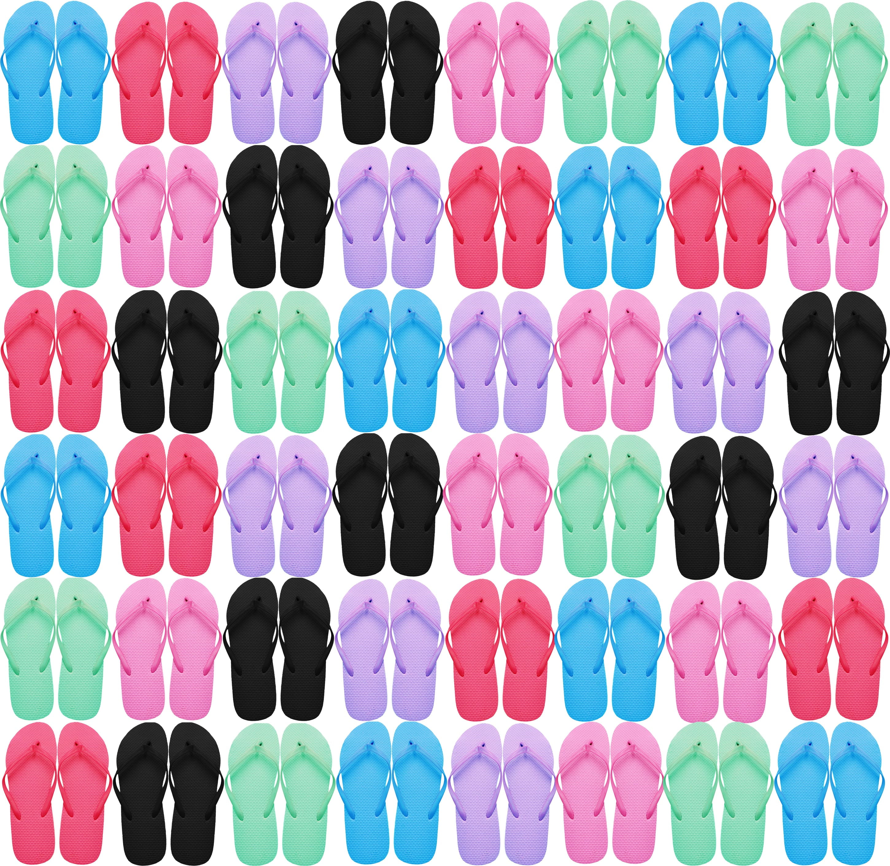 Wholesale Flip Flops, 48 Pairs, Many Colors, Men Women Kids, Wedding ...