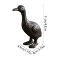 YingYouFu Vintage Metal Iron Duck Statue Two Piece Set, Weatherproof ...