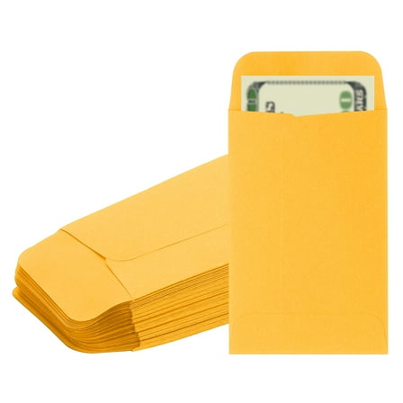 100 Pack Money Envelopes for Cash, Checks, Deposit, Business, Payroll ...