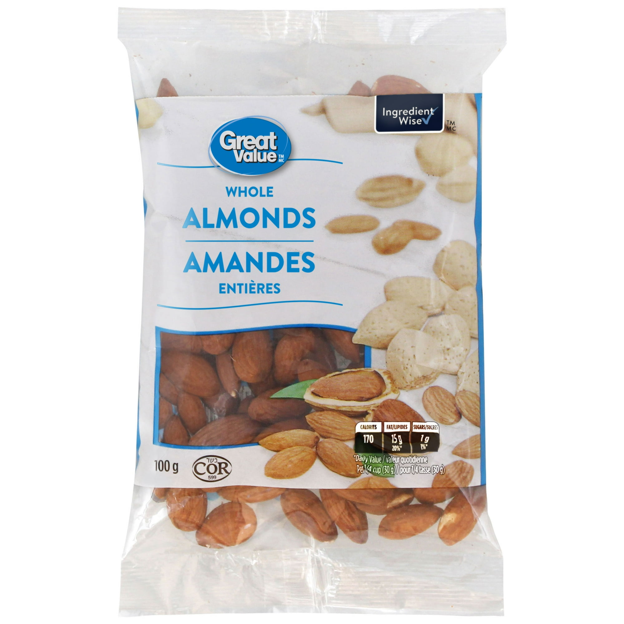 Click here for Great Value Whole Almonds 100 G prices