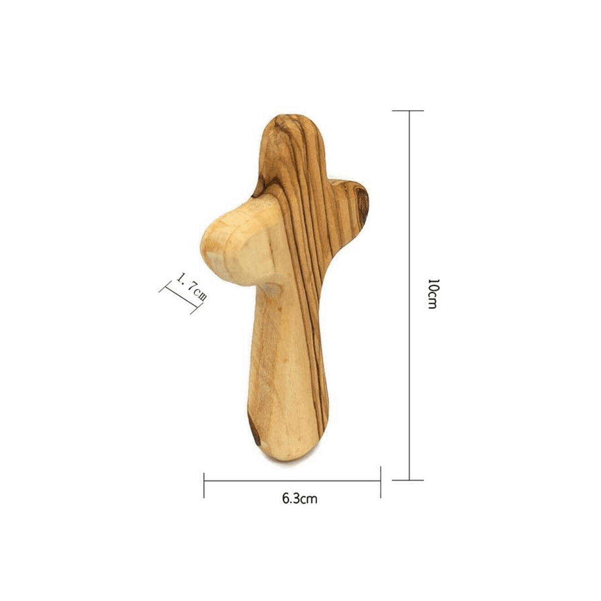 Click here for Unbranded 10pcs Small Olive Wood Crosses  Holding... prices