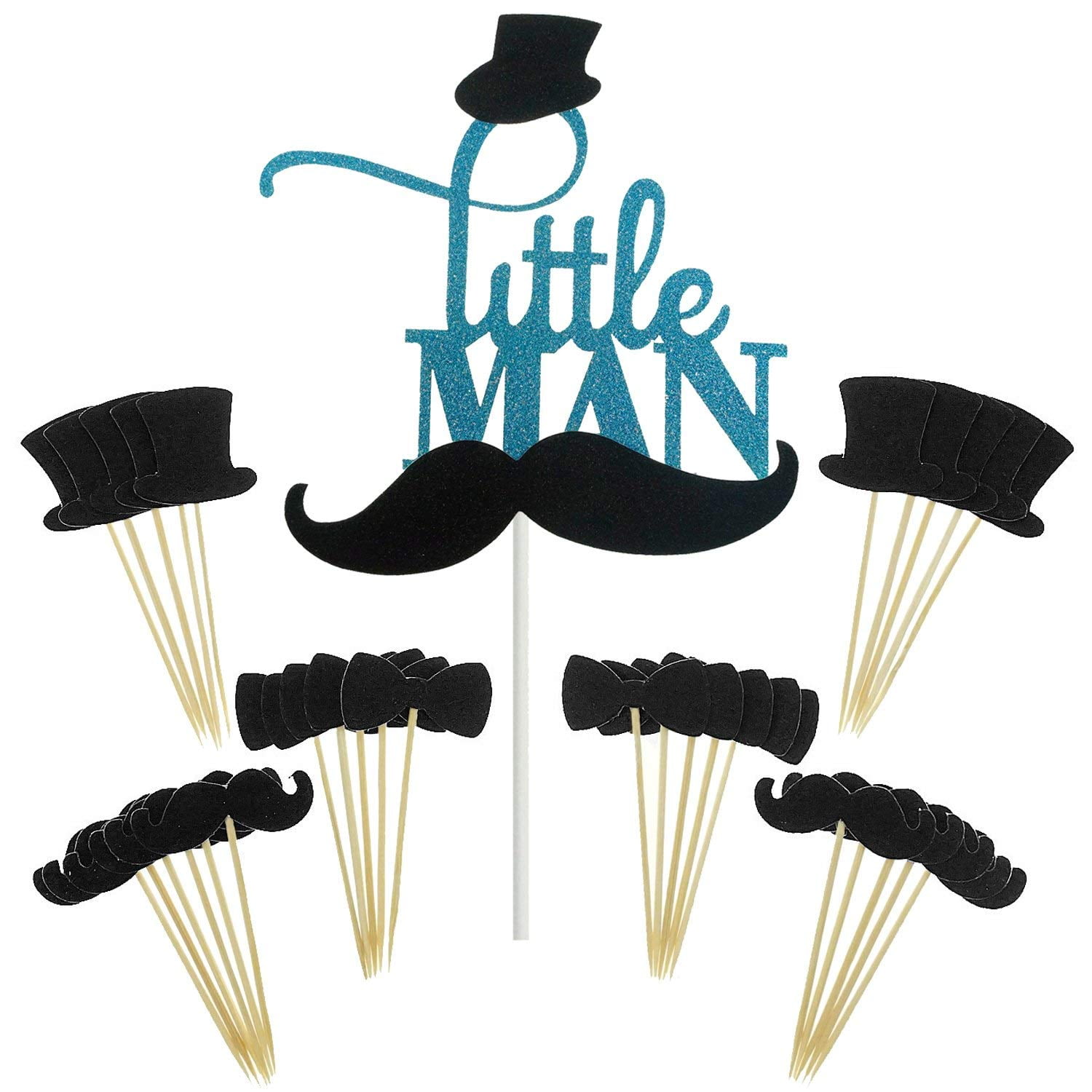 Home & Living Kitchen Décor Little Man black gold Centerpiece-Little ...