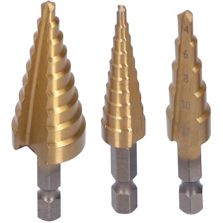 3 Piece Trekker, Alloy Steel Drill Bit Set, Metal Cutting Drill Bit Set ...